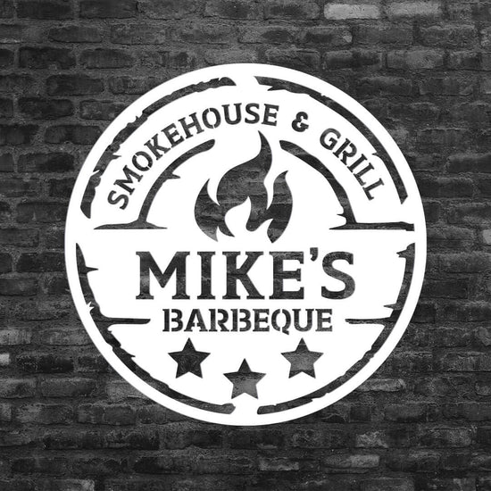 Personalized BBQ Metal Sign – BBQ Host