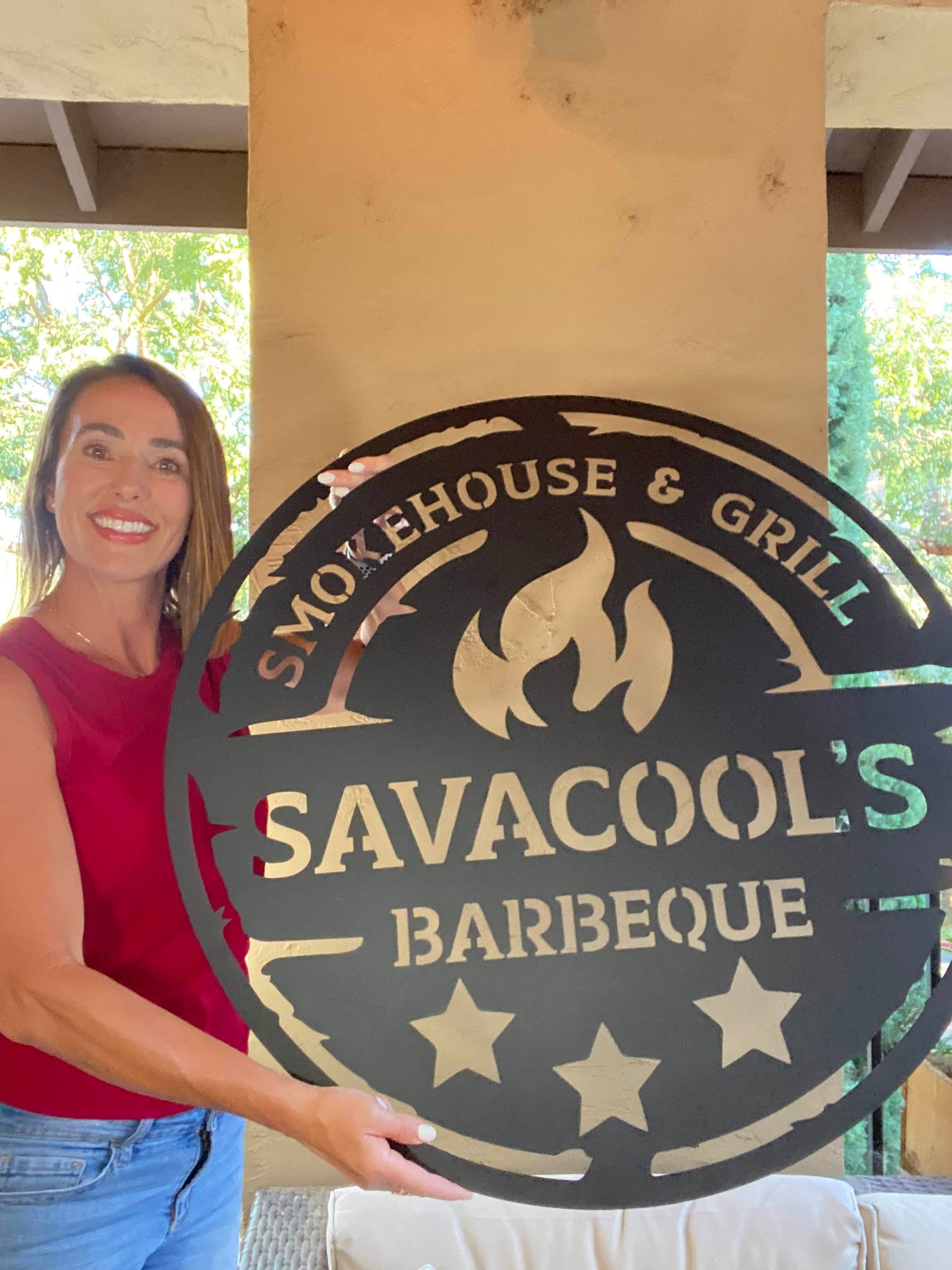 Personalized BBQ Metal Sign – BBQ Host